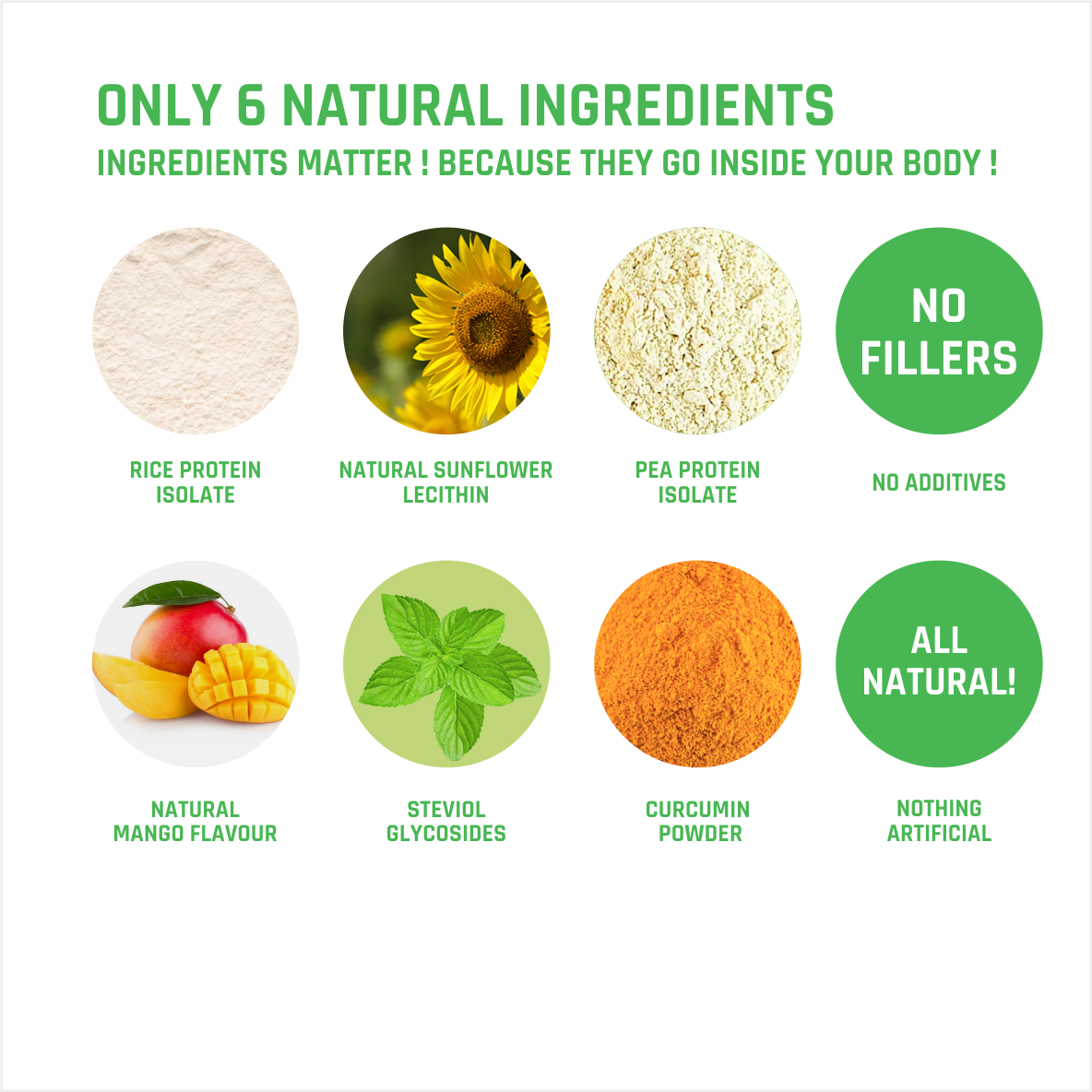 NATURALTEIN Vegan Plant (Rice & Pea) Based Protein Powder – Mango ...